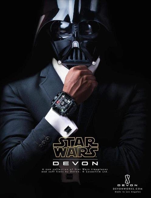 Este es el reloj modelo Vader de la empresa Devon