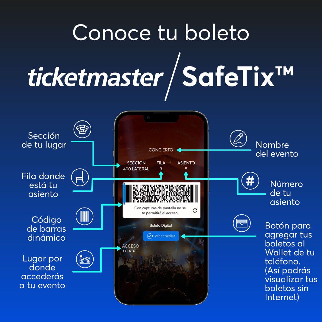 90% de usuarios ya eligen el boleto digital de Ticketmaster
